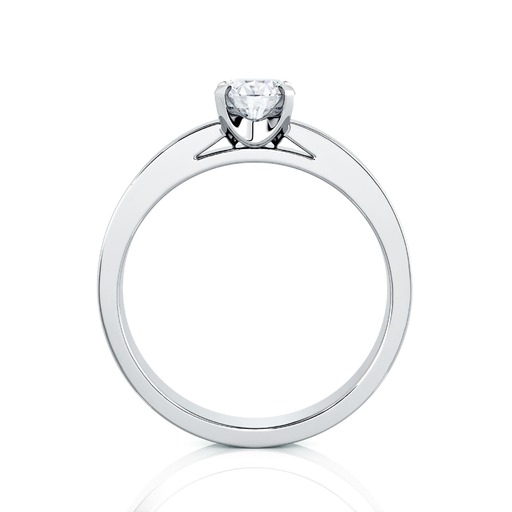 Solitaire diamant, bague de fiançailles en diamants certifiés